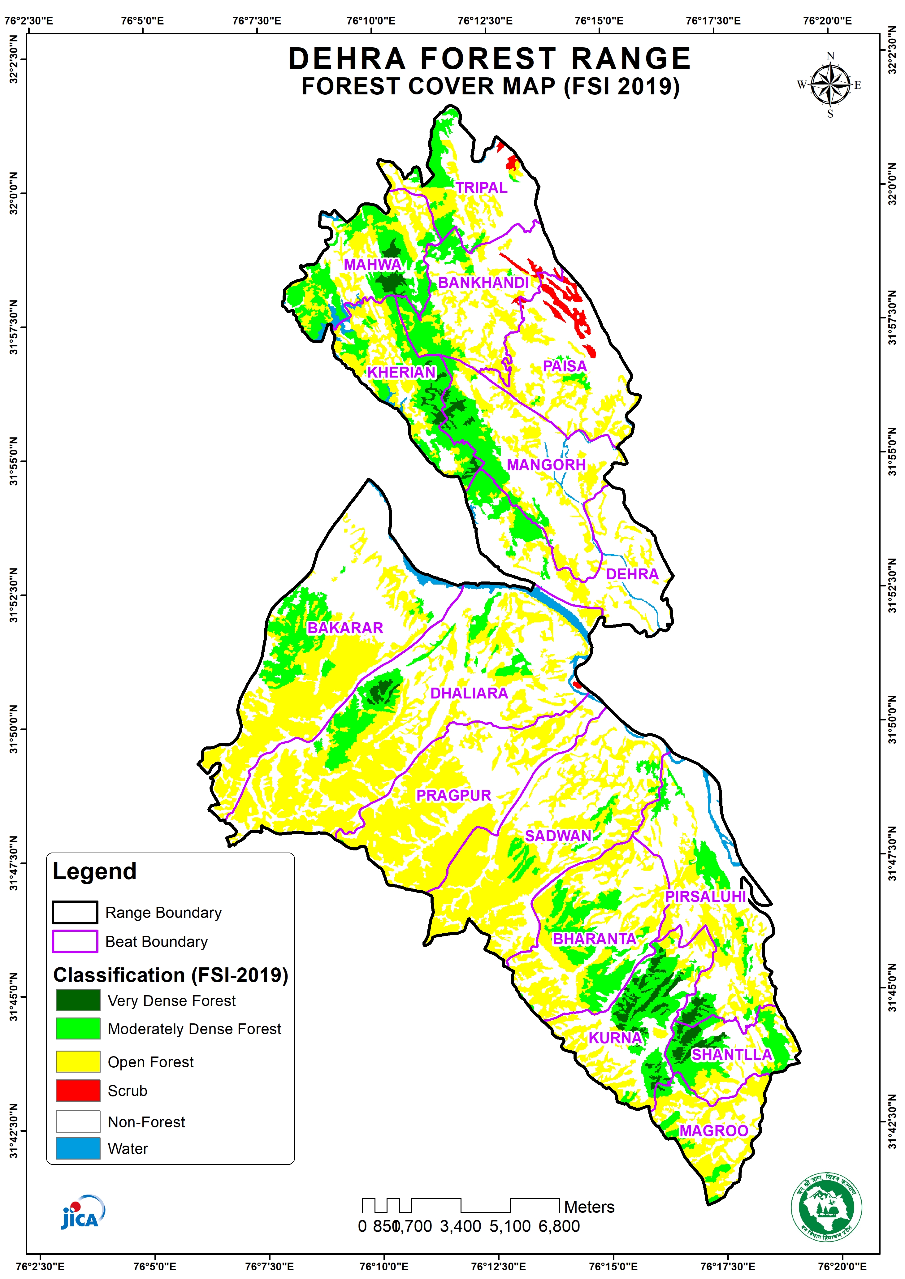 Density Maps : HP JICA Forestry Project || Shimla