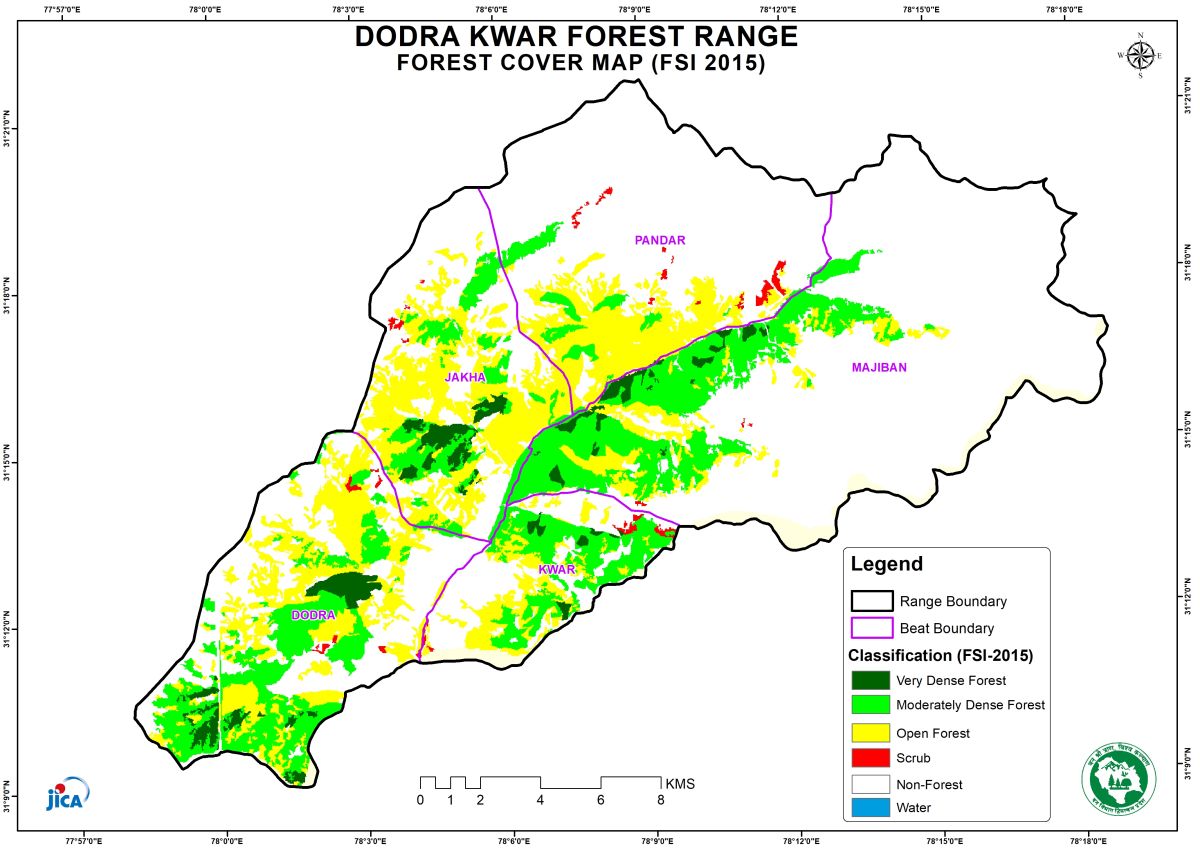 Density Maps : HP JICA Forestry Project || Shimla