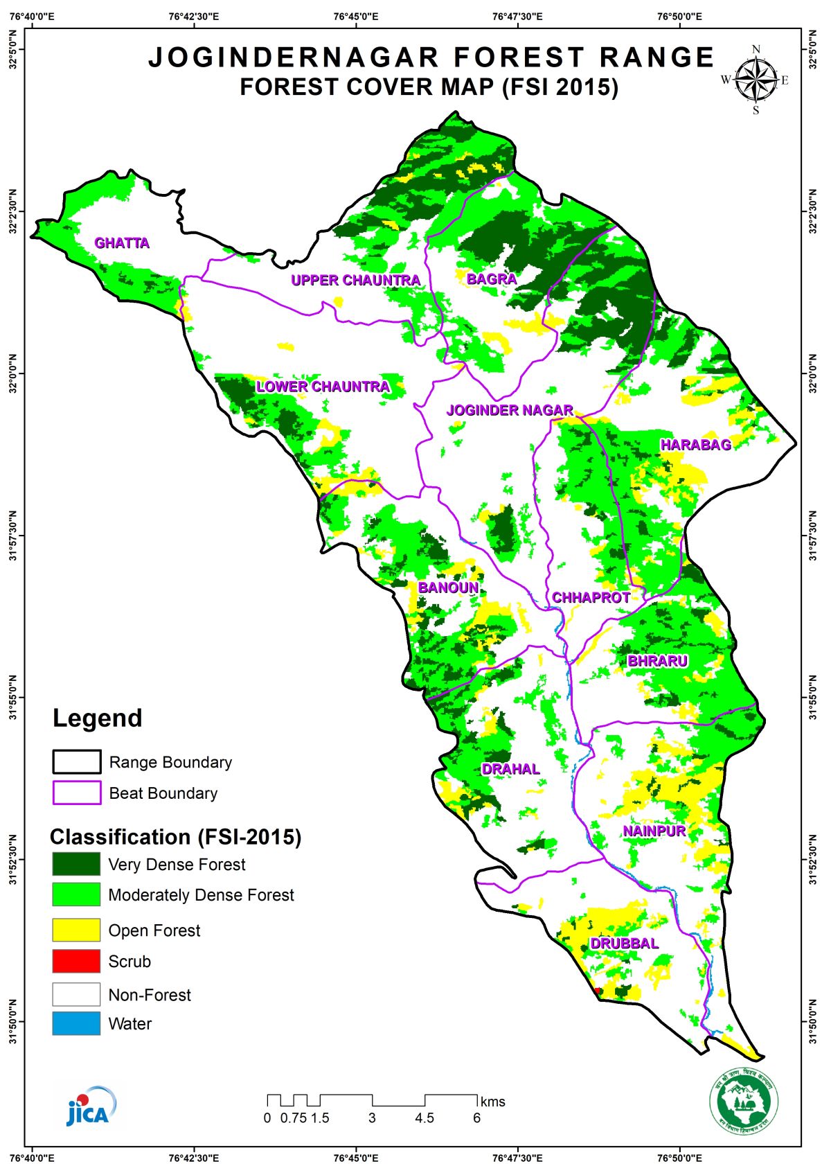 Density Maps : HP JICA Forestry Project || Shimla