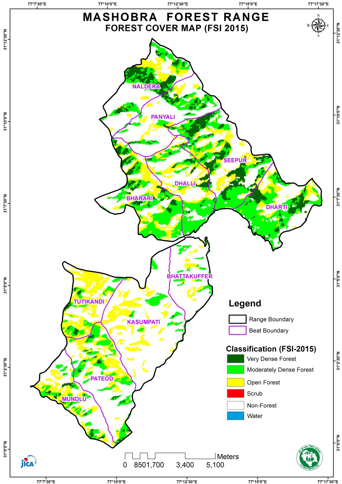 Density Maps : HP JICA Forestry Project || Shimla