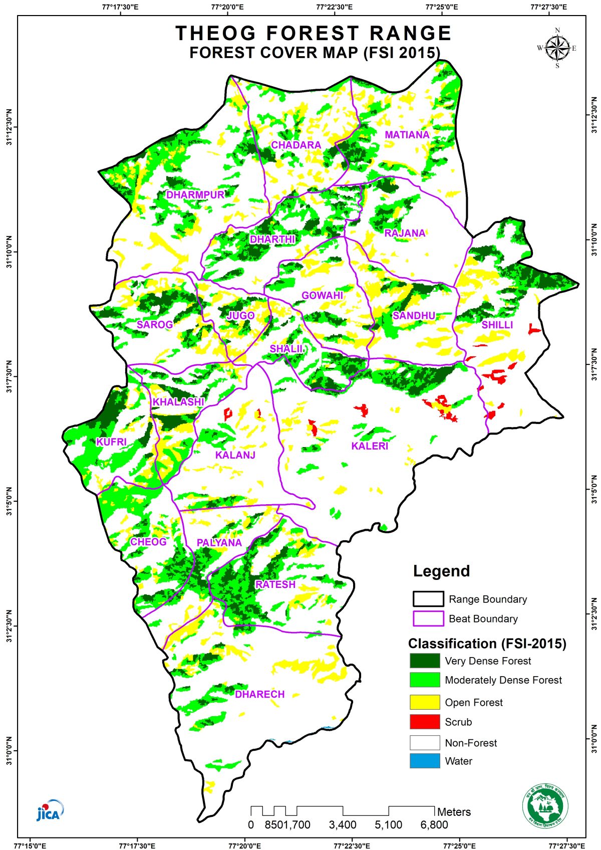 Density Maps : HP JICA Forestry Project || Shimla